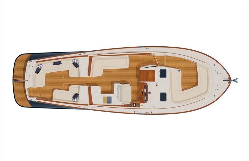 Picnic Boat 39 - Deck Arrangement