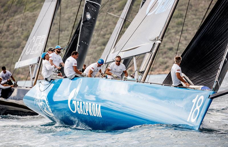 Bronenosec Sailing Team on day 2 of the RC44 Virgin Gorda Cup fleet racing