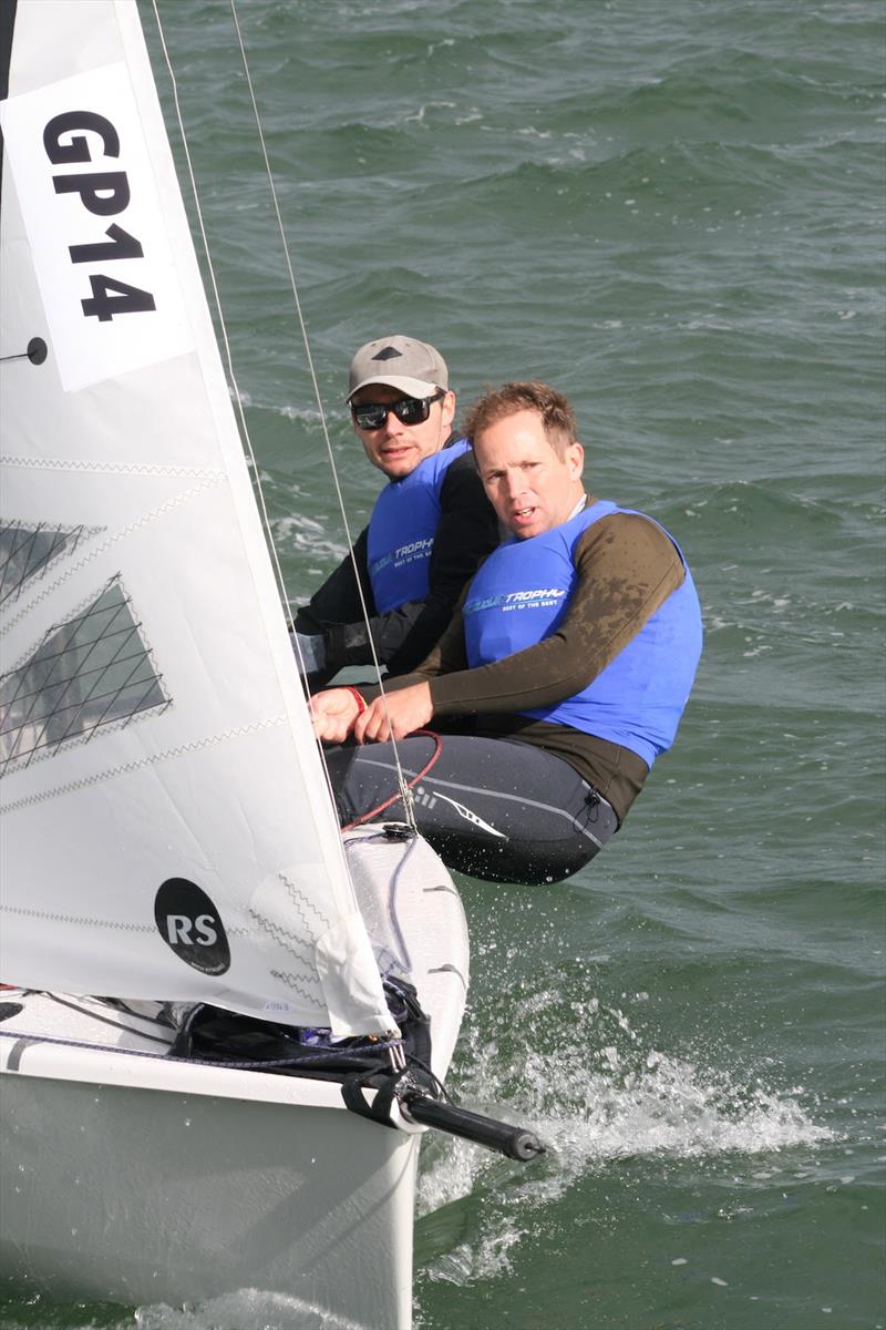63rd Endeavour Trophy Day 1: Matt Mee and Jonny McGovern (GP14) lying ...