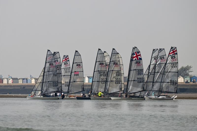 Launching on day 2 of the Noble Marine RS700 Nationals at Brighlingsea