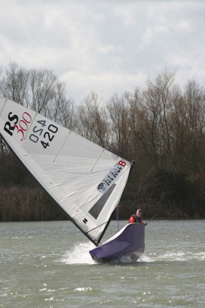 Wild conditions for the RS300s at Milton Keynes