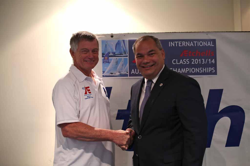 Gold Coast Etchells Fleet Captain, Greg Forgan-Smith and Tom Tate ...