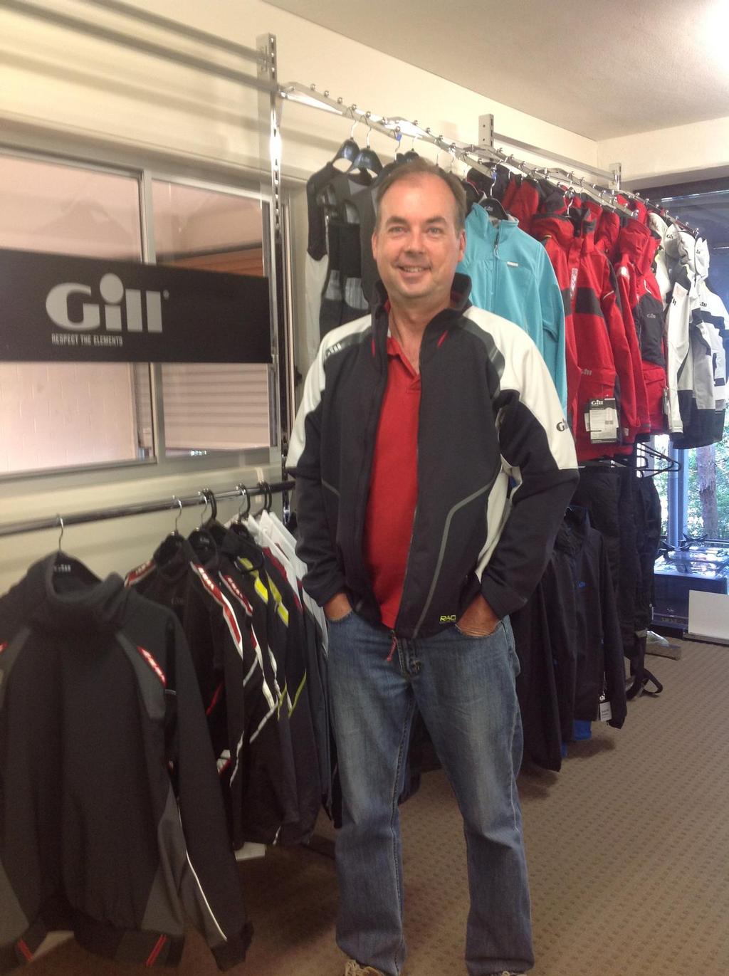 Paul Shultz in the new Gill showroom.