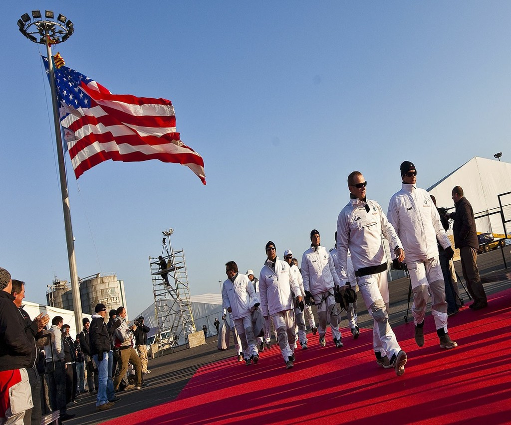 The BMW Oracle Racing USA-17 team goes off to war - America’s Cup 2010 ...