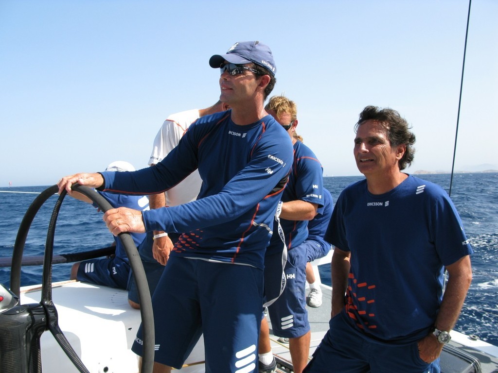 Ericsson Racing Team sail with Formula One legend