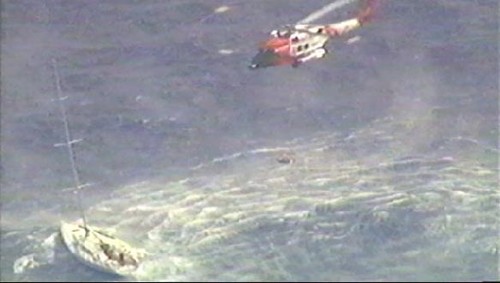 Hit in the face with the boom - dramatic rescue