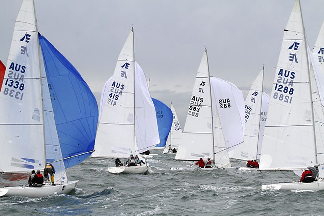 Musto Etchells Australasian Winter Championship day 2 by Teri Dodds