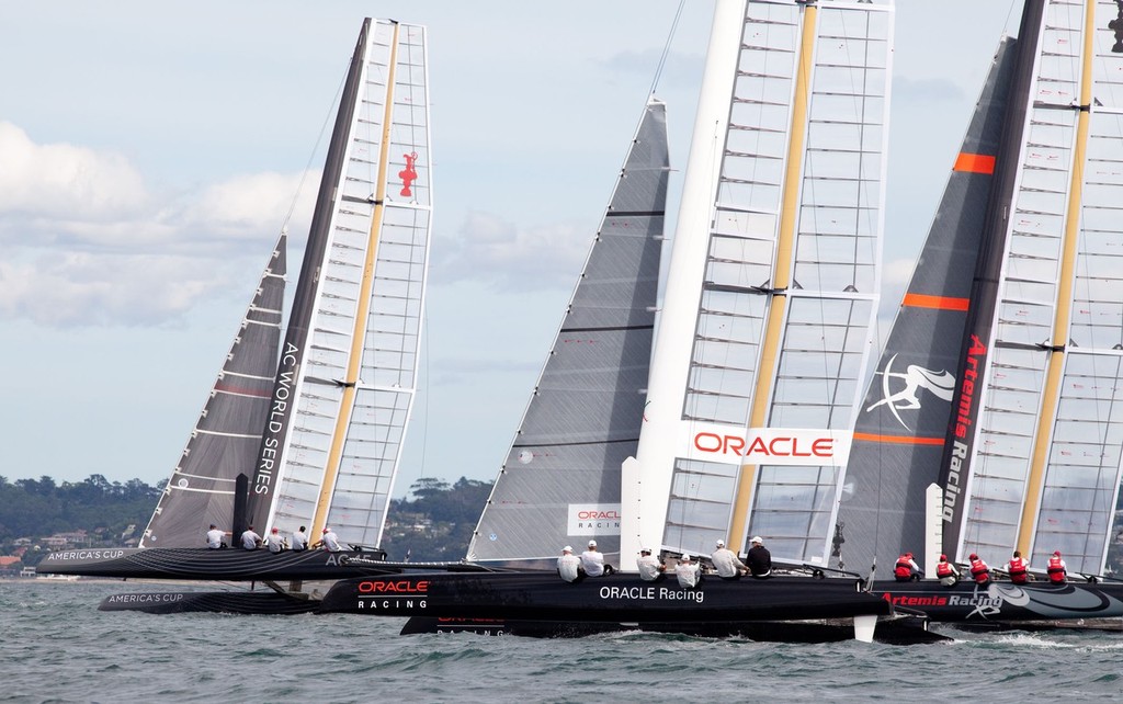 23/02/2011 - Auskland (NZL) - 34th America's Cup - AC45 testings - Four ...