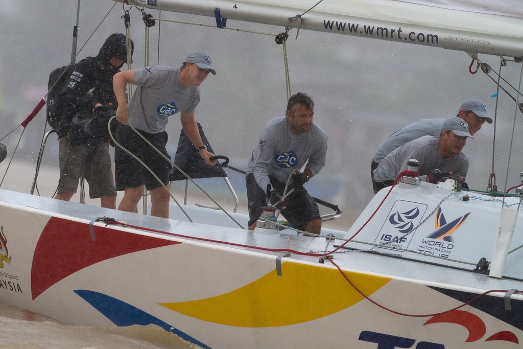Ian Williams in the rain on day 3 at the Monsoon Cup 2011. Kuala ...
