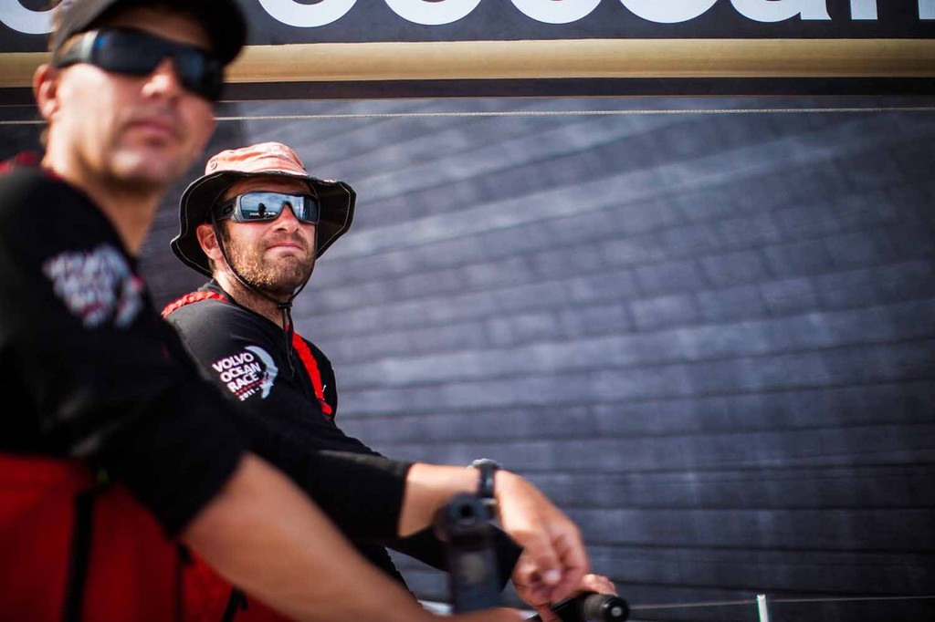 Ryan Godfrey looks to the horizon in hopes of seeing better wind ...