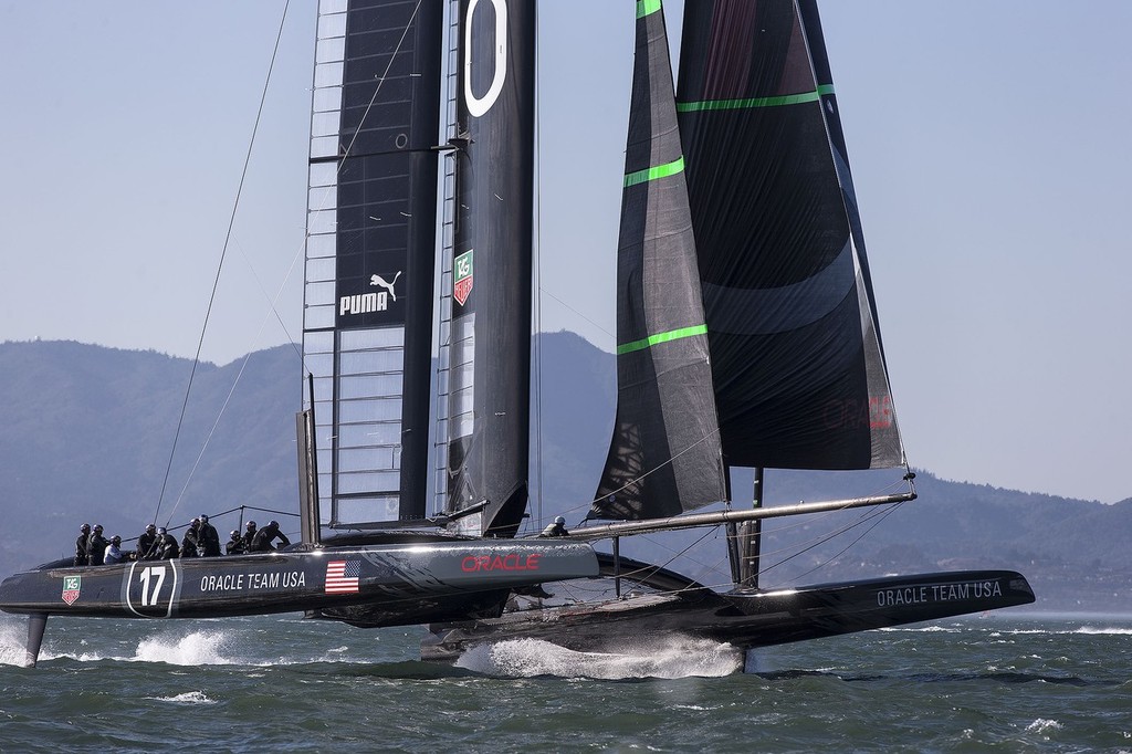 AC72 Sail 4 / Foiling / ORACLE TEAM USA / San Francisco (USA) / 01-10 ...