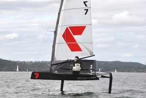 Scott Babbage on his Moth in the Sail Sydney 'Dash for Cash'