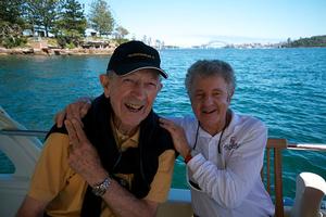Sir James Hardy and Farr 40 class manager Geoff Stagg