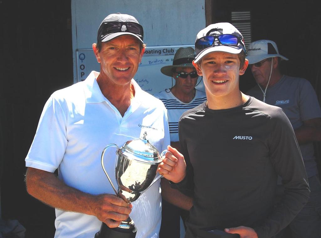 Brian_Peet_Team NZ's Tony Rae awarding the Caltex Cup to Match Racing ...