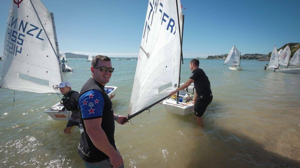 Olympic Gold medalist (Rowing) Emirates Team New Zealand's Joe Sullivan ...