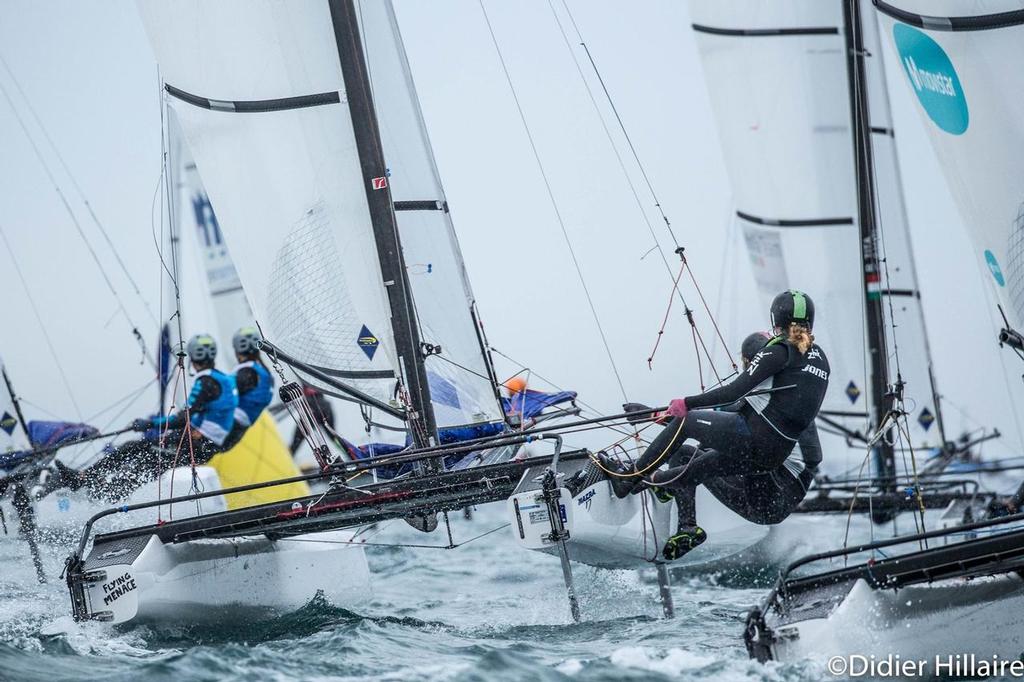 Gemma Jones and Jason Saunders (NZL) - Day 5 - 2017 Nacra 17 World ...