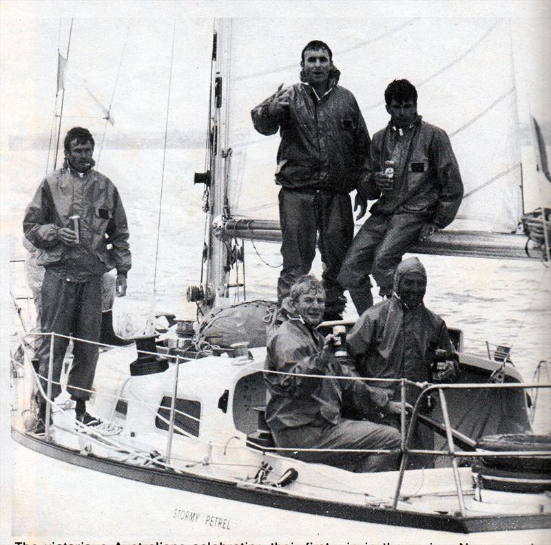 Stormy Petrel crew - standing H. Treharne, P. O'Donnell, I. Treharne, B ...