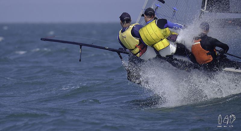 Images from Heat Two of the QLD 13 16 foot Skiffs from Waterloo Bay ...