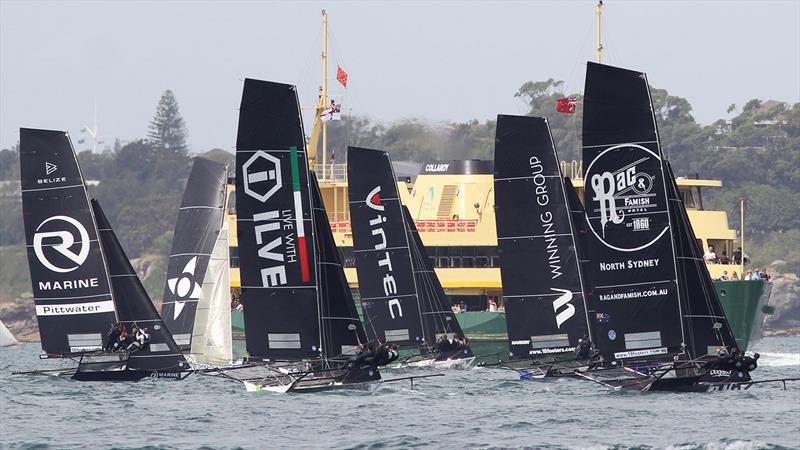 18ft Skiff NSW Championship on Sydney Harbour - Race 1