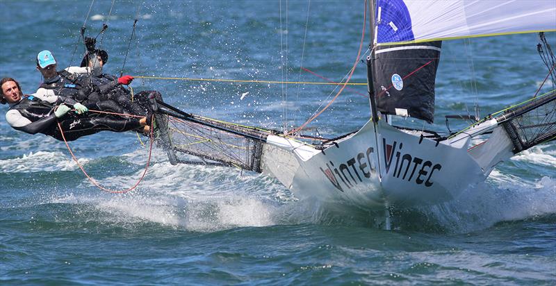 18ft Skiff NSW Championship on Sydney Harbour - Race 5