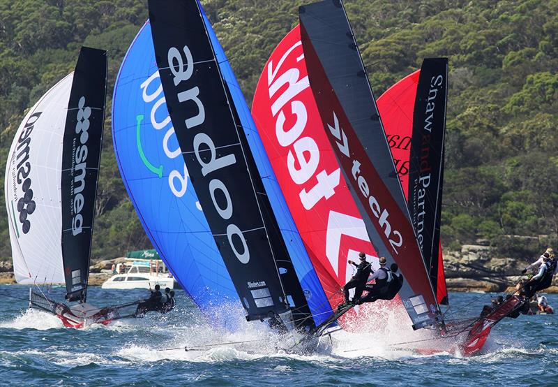 18ft Skiff Australian Championship on Sydney Harbour - Races 6 & 7