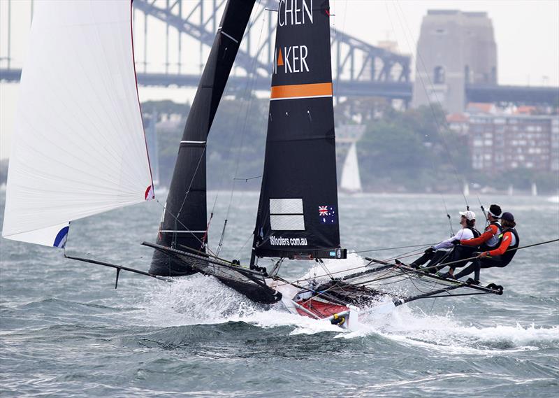 NSW 18ft skiff Championship on Sydney Harbour - Race 1