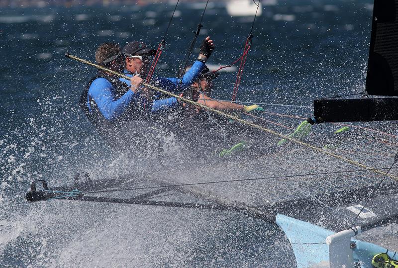 Burrawang-Youbng Henry's crew on the final windward leg during 2022-23 ...