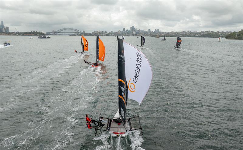 18ft Skiff Australian Championship Race 1: The first spinnaker run