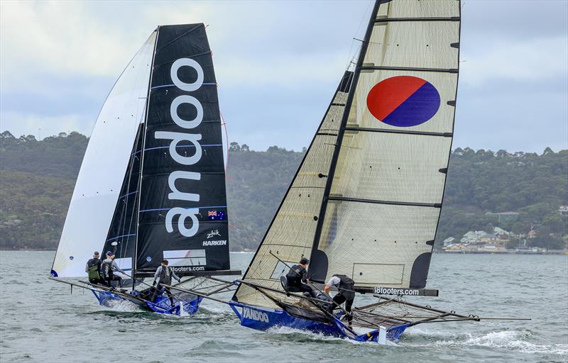 18ft Skiff Australian Championship Race 1: Andoo holds a narrow lead ...