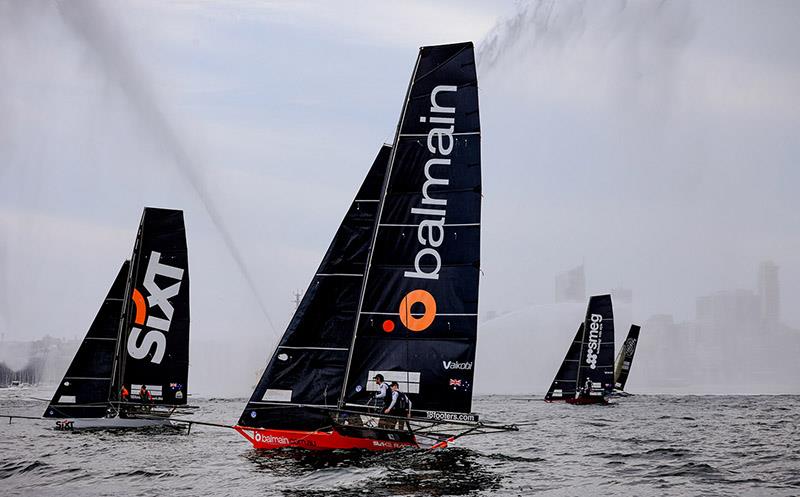 First windward leg - 18ft Skiff Australian Championship