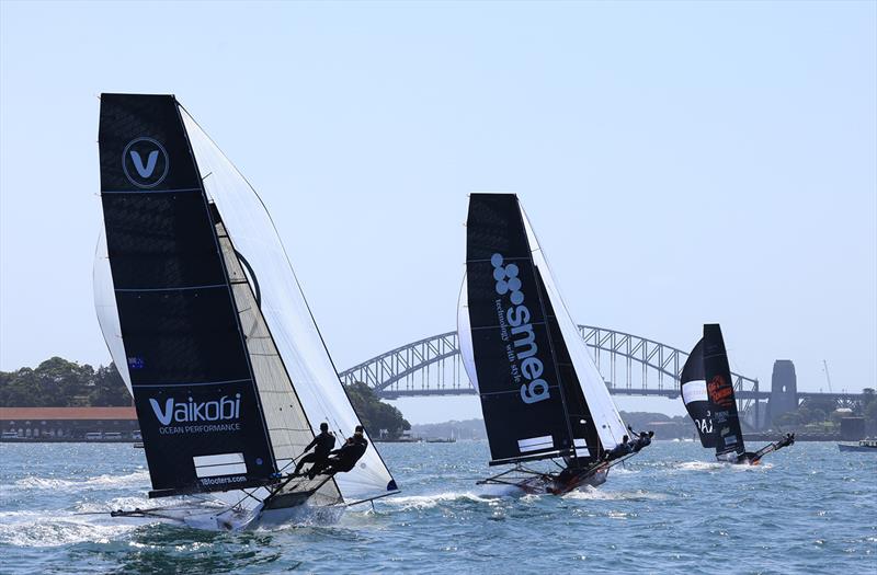 Spinnaker run to Athol Bay - 18ft Skiff NSW Championship 2024