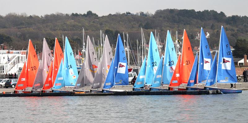 Firefly fleet on the Marine Lake at West Kirby Sailing Club