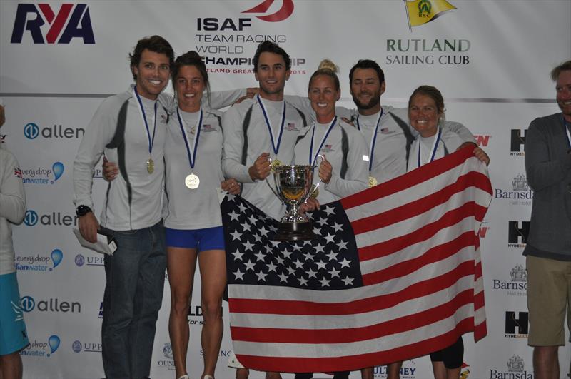 Gold medallists Team USA 1 at the ISAF Team Racing World Championship ...