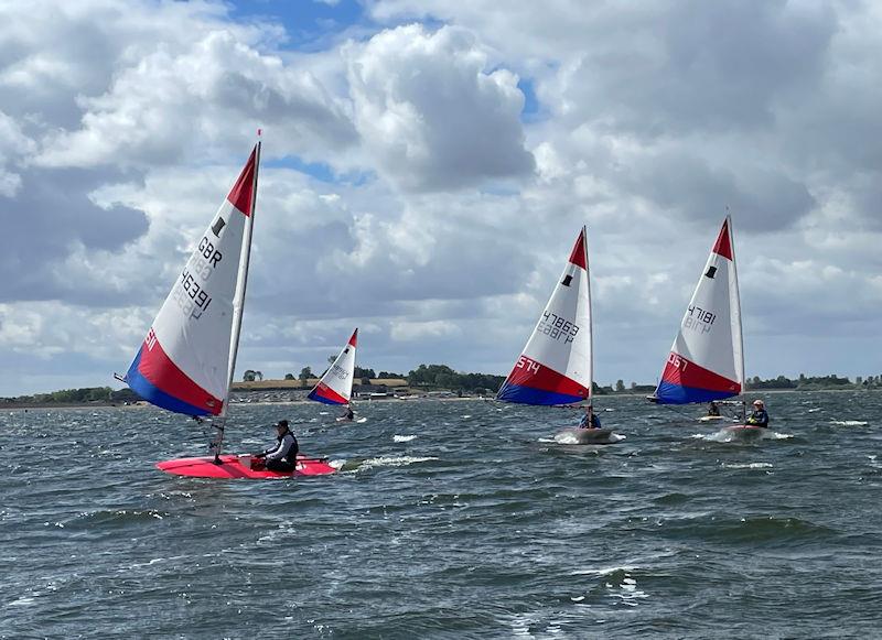 Downwind in breezy conditions during the ITCA (GBR) Invitatonal ...