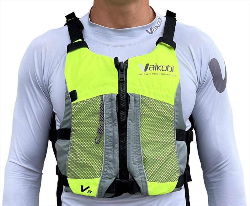 V3 Ocean Racing PFD Life Jacket - Fluro Yellow/Grey