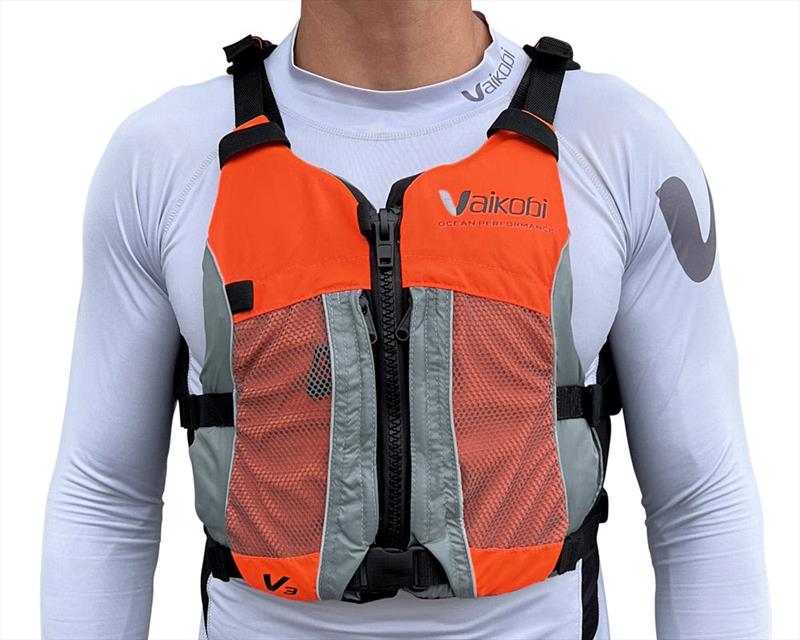 V3 Ocean Racing PFD Life Jacket - Fluro Orange/Grey