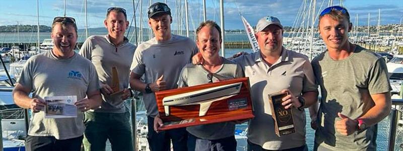 The winning Waka Huia crew - North Sails Young 88 Owners Championship 2022